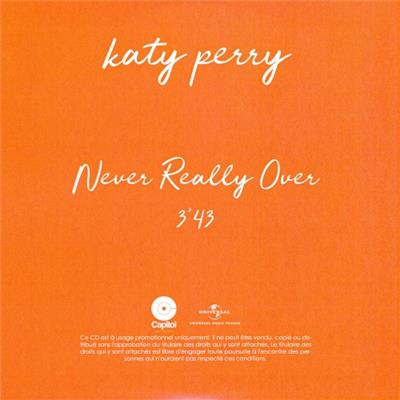 NEVER REALLY OVER / KATY PERRY / CD SINGLE PROMO / FRANCE 2019