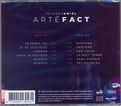 THIERRY AMIEL / ARTEFACT / CD ALBUM BOITIER CRISTAL / FRANCE 2019